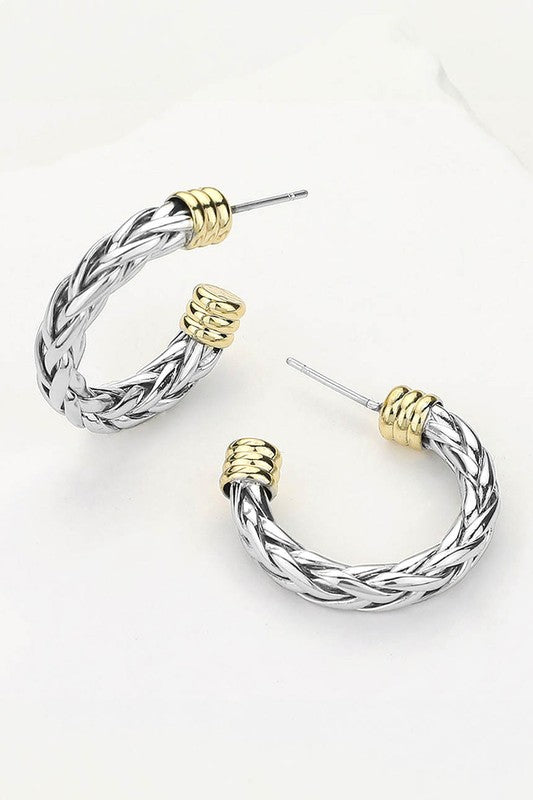Kiko Braided Hoop Earrings – Jones Burch